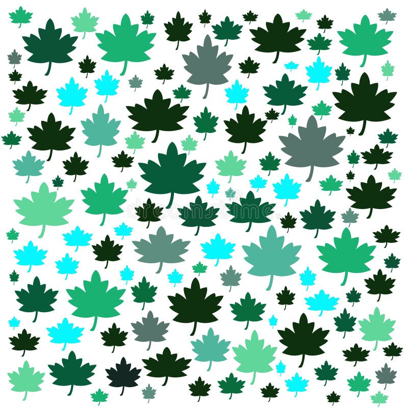 Abstract and Contemporary Seamless Maple Leaf Pattern Stock ...