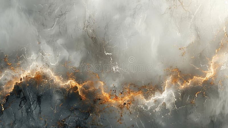 Abstract Marble Art with Lightning Bolts Stock Illustration ...
