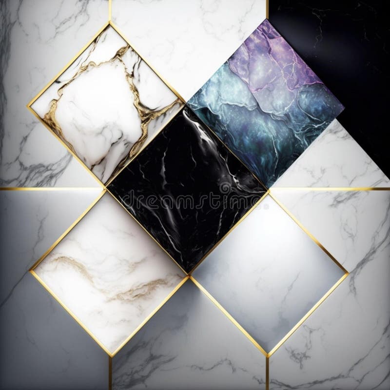 Abstract Marble Tiles Design Background Stock Illustration ...