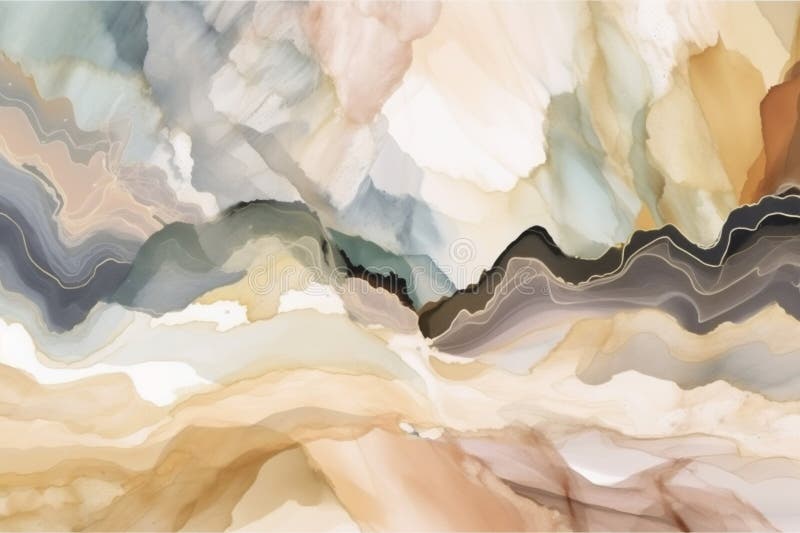 Abstract Marble Pattern in Beige Colors. Marble Stone Wall Design in ...