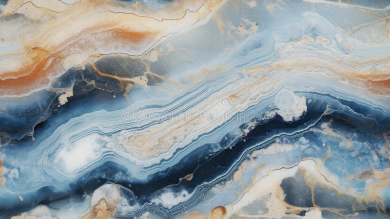 Abstract Marble Texture Agate Blue, Ai Stock Illustration ...