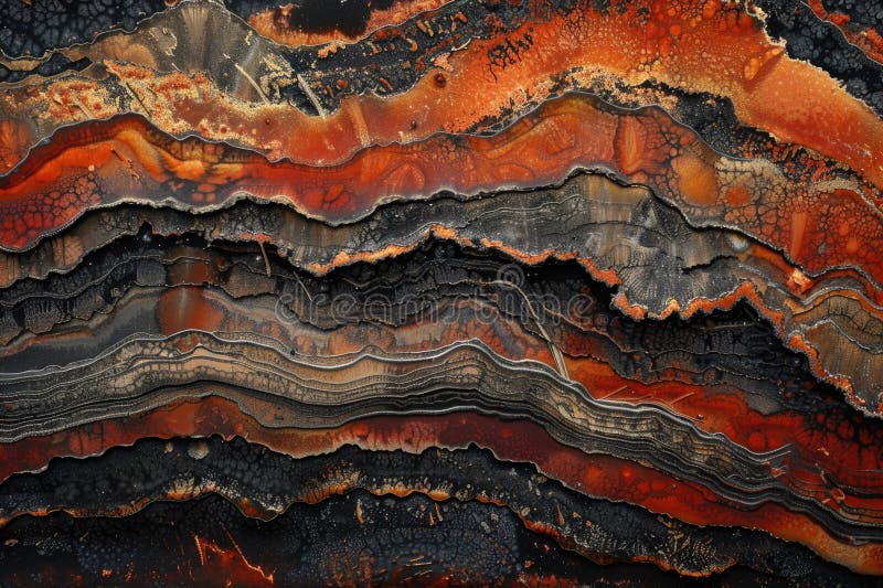Abstract Marble Texture with Earthy Colors and Bold Patterns, Creating ...