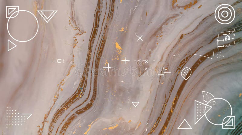 Abstract Marble Texture with Geometric Shapes, Good Resolution Stock ...