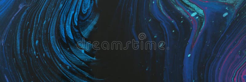 Abstract Marbleized Effect Background. Blue, Mint and Black Creative ...