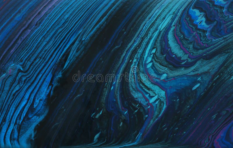 Abstract Marbleized Effect Background. Blue, Mint and Black Creative ...