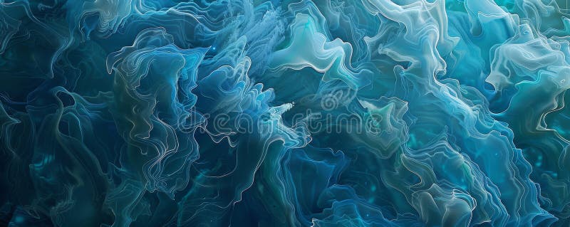 Abstract Marine Patterns Depicting Ocean Currents and Underwater ...
