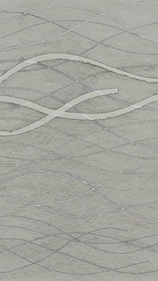 Abstract Marker Hand Drawn Background Texture. Gray Waves on Grey ...