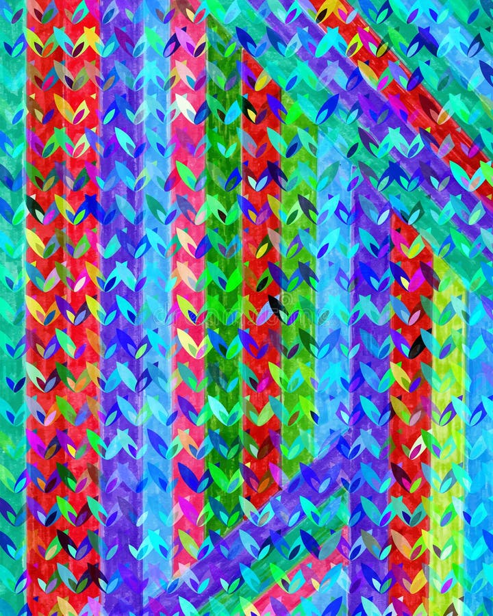 Abstract Markers Painting Handmade Colorful Background Stock ...