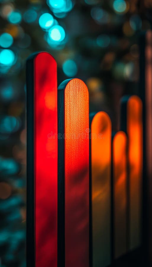 Abstract Marketing Background, Brightly Colored Charts, Graphs, Soft ...