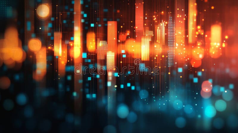 Abstract Marketing Charts Vibrant Graphs and Data Visualization for ...