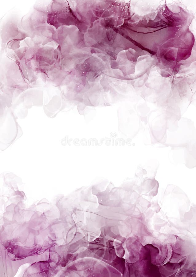 Abstract Maroon Hand Painted Alcohol Ink Background Stock Vector ...