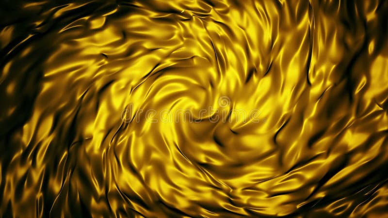 Abstract Mass in Yellow Color Flow in Spiral Stock Footage - Video of ...