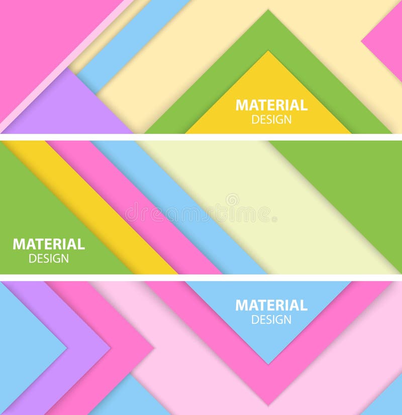 Material design banners stock vector. Illustration of backdrop - 92885500