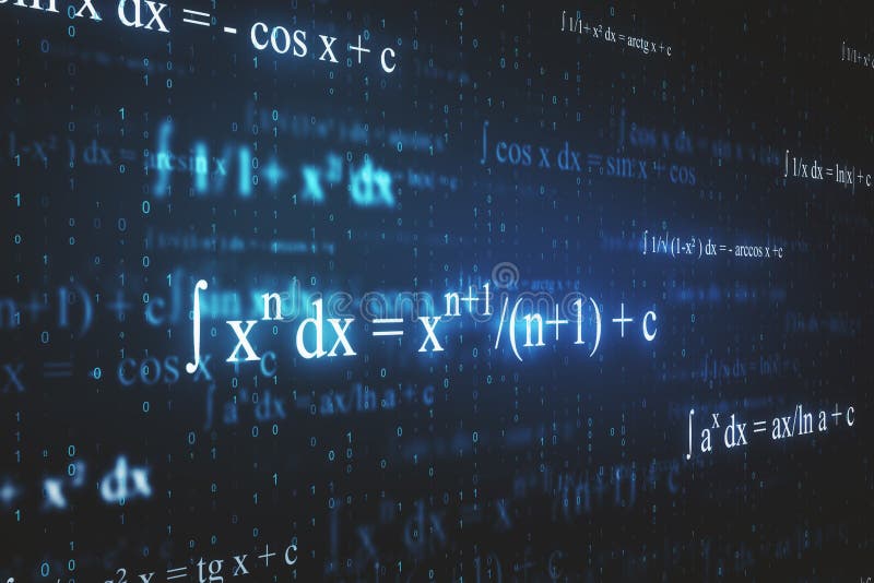 Digital Mathematical Formulas Wallpaper Stock Illustration ...