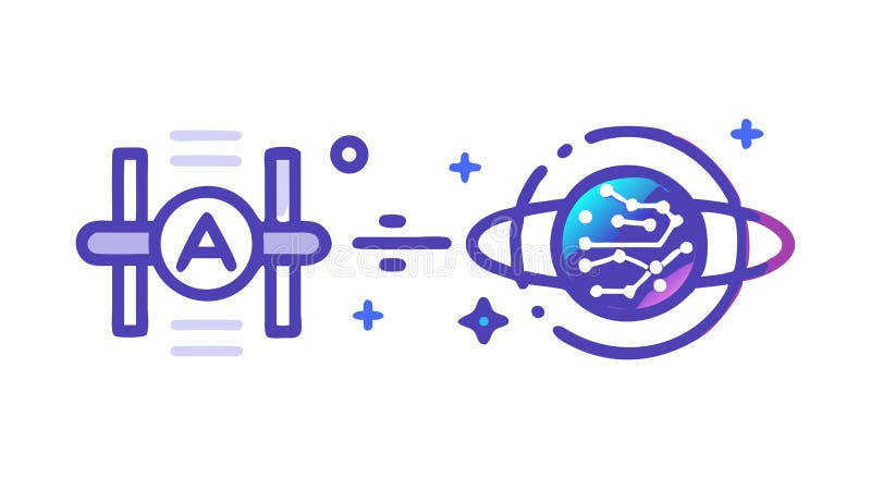 Abstract Math and Planet, Scientific Computation, Vector Design ...