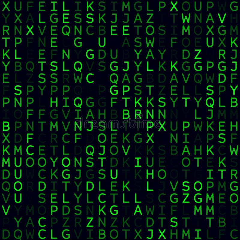 Abstract Matrix Background. Stock Vector - Illustration of hacker, blue ...