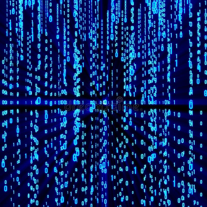 Abstract Matrix Background stock illustration. Illustration of code ...