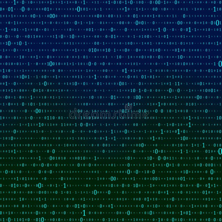 Abstract Matrix Background. Binary Computer Code. Coding. Hacker Concept. Vector Background ...