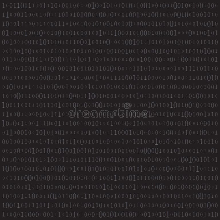 Abstract Matrix Background. Binary Computer Code. Coding. Hacker Concept. Vector Background ...