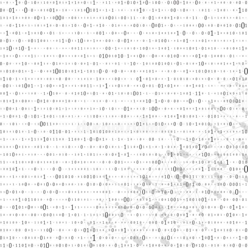 Abstract Matrix Background Binary Computer Code Coding Hacker Concept Vector Background