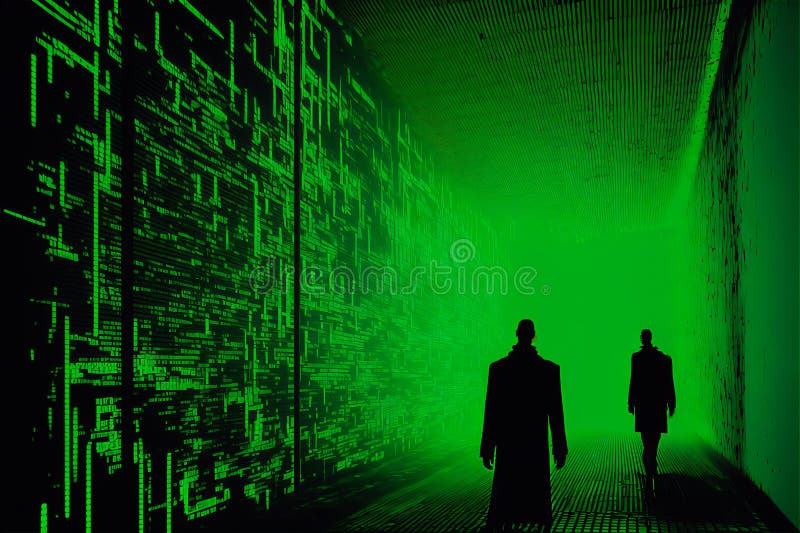 Abstract the Matrix Background. Generative Ai Stock Illustration ... Abstract the Matrix Background. Generative Ai Stock Illustration ...