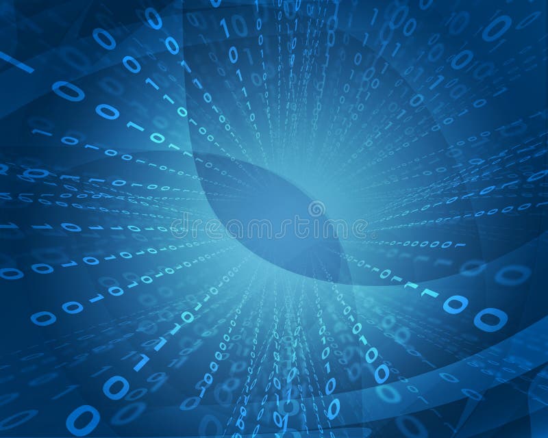 Abstract Matrix Blue Background Stock Image - Image of blue, texture ...