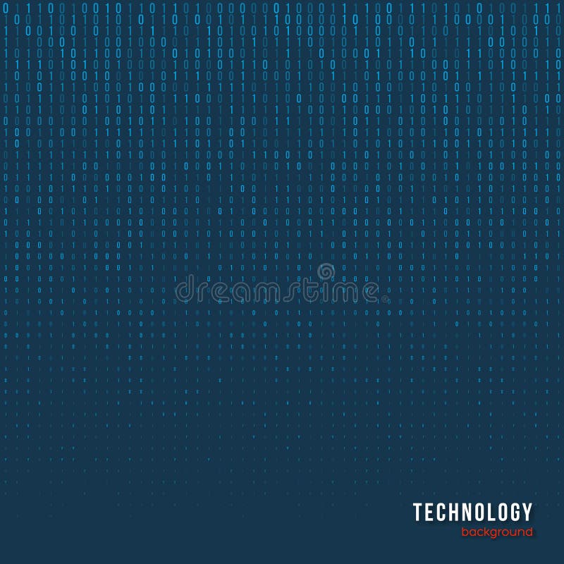 Abstract Matrix Digital Background. Stock Illustration - Illustration ...