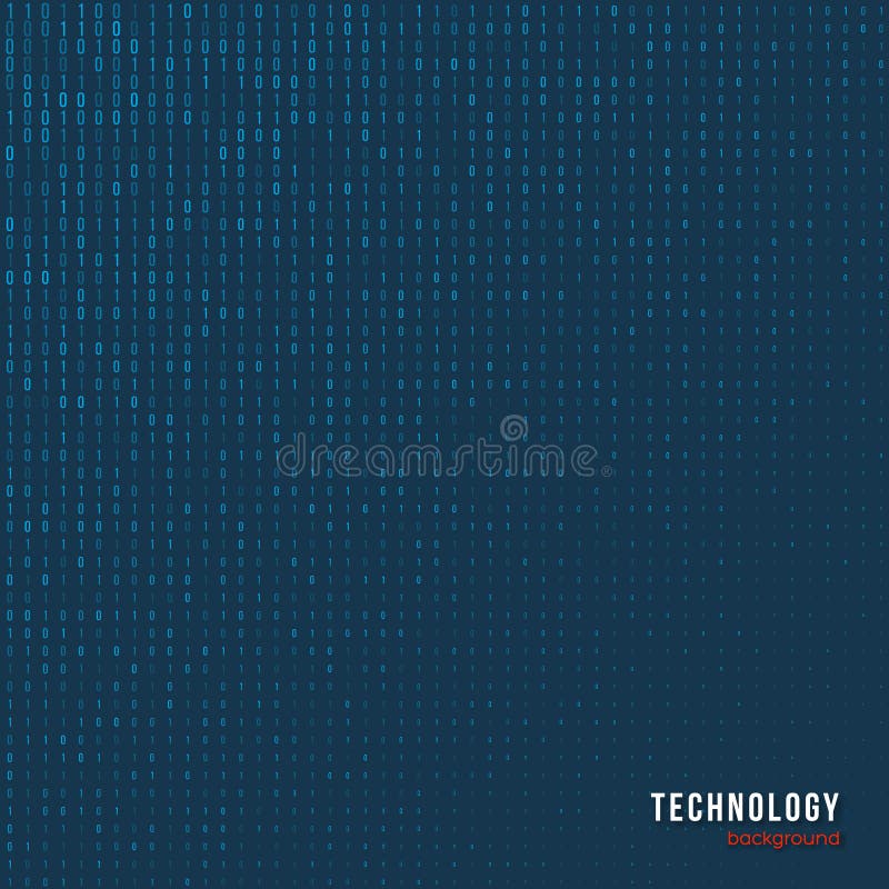 Abstract Matrix Digital Background. Stock Illustration - Illustration ...