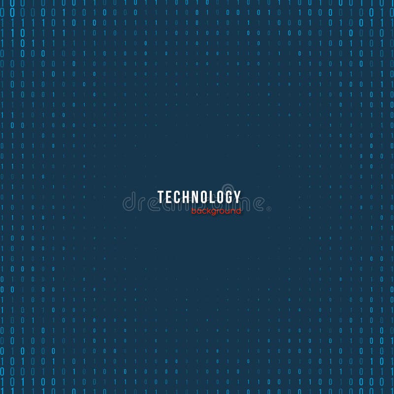 Abstract Matrix Digital Background. Stock Illustration - Illustration ...