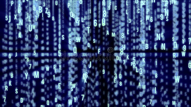 Abstract Matrix Motion Background Stock Video - Video of digital ...