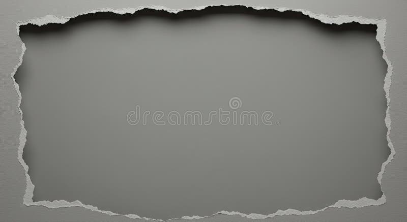 Abstract Matte Gray Paper Texture Background with Torn Edge Shadow ...