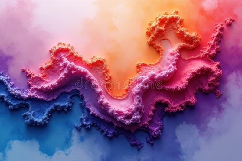 Interpreted Visual Piece stock illustration. Illustration of canvas ...