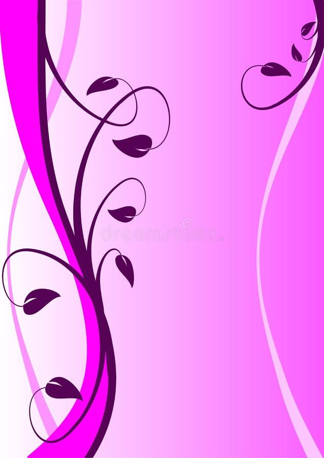Abstract Mauve Floral Backround Stock Vector - Illustration of plant ...