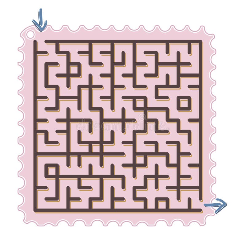 Abstract maze stock vector. Illustration of isolated - 26529487