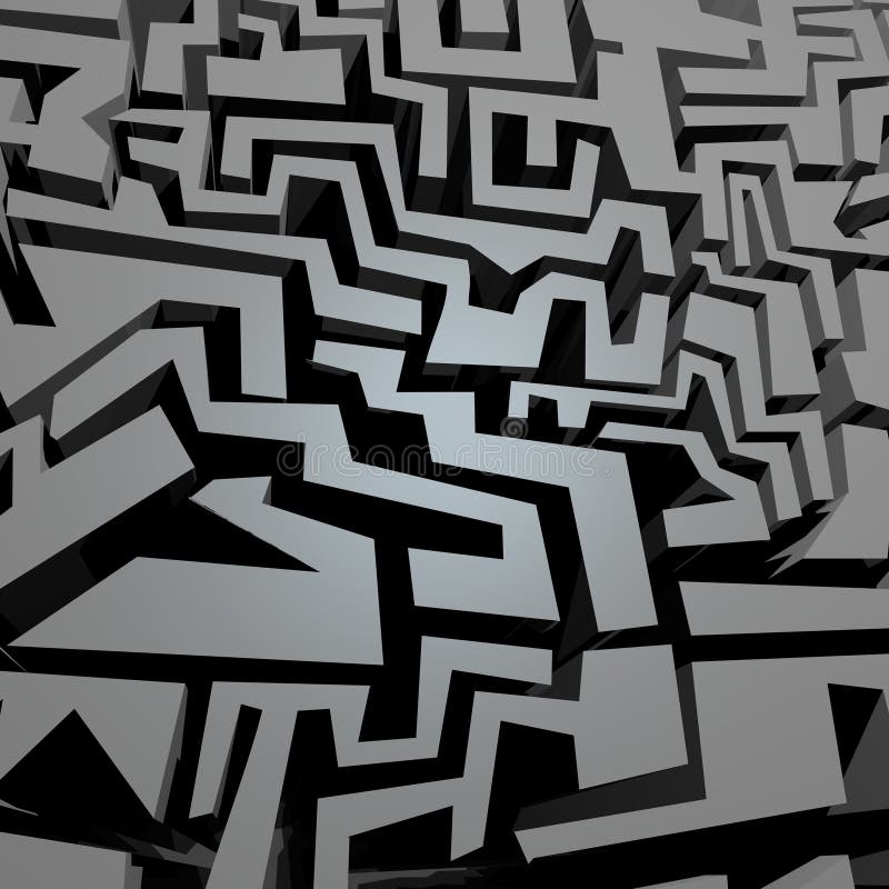 Abstract maze stock illustration. Illustration of graphic - 60608744