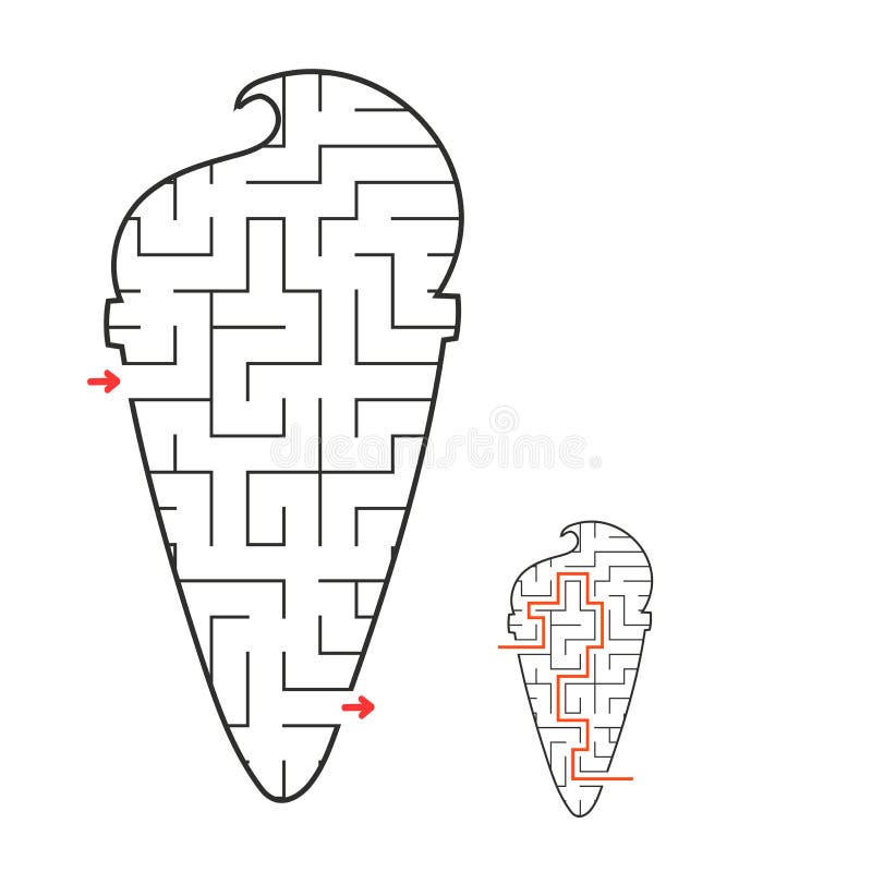 Abstract Maze. Game for Kids. Puzzle for Children. Labyrinth Conundrum ...