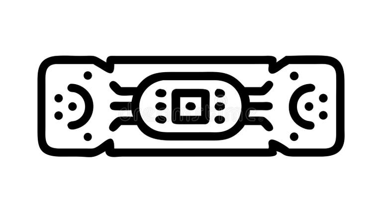 Abstract Mechanical Interface for Futuristic Controls, Vector Design ...