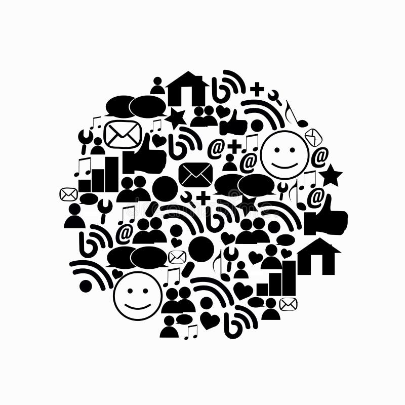 Abstract media circle stock vector. Illustration of networking - 31512460