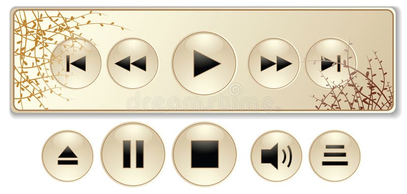 Abstract media player stock vector. Illustration of media - 4675074