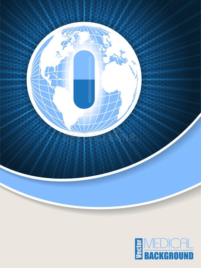 Abstract Medical Advertising Design Stock Illustration - Illustration ...