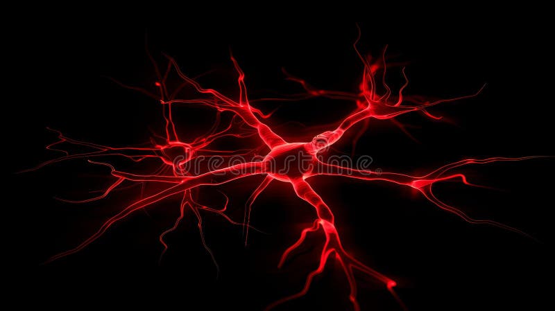 Abstract Medical Backdrop with Neuron Brain Cells. Ai Generated Stock ...