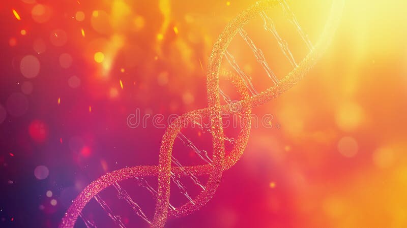 Abstract Medical Background with DNA Strands Intertwining Stock Photo ...