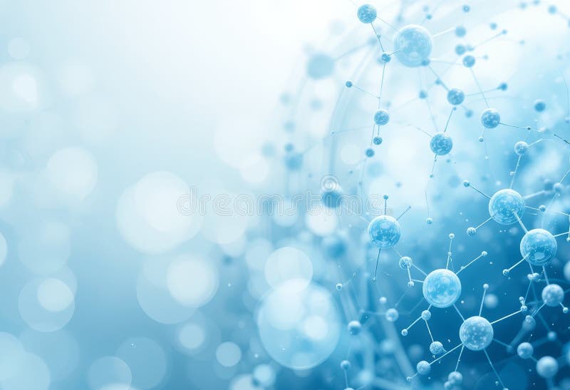 Abstract Medical Background with Gradient and Molecules. Stock ...