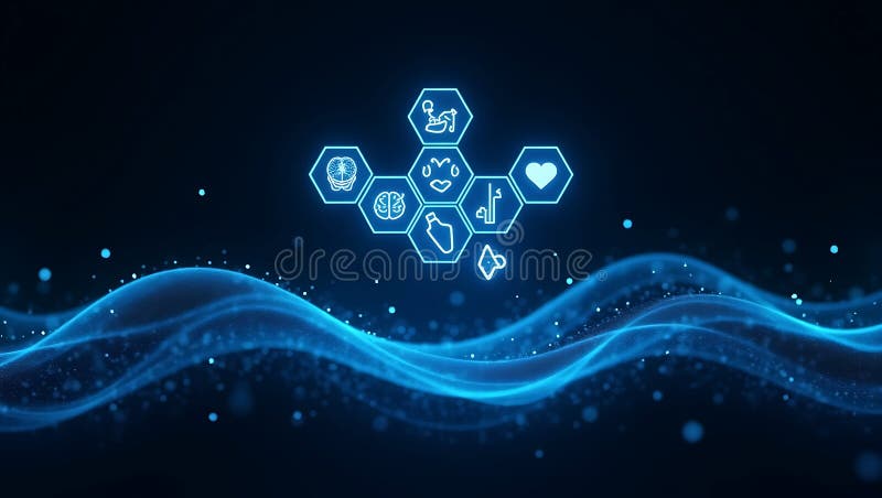 Abstract Medical Background – White & Light Blue Gradient with ...