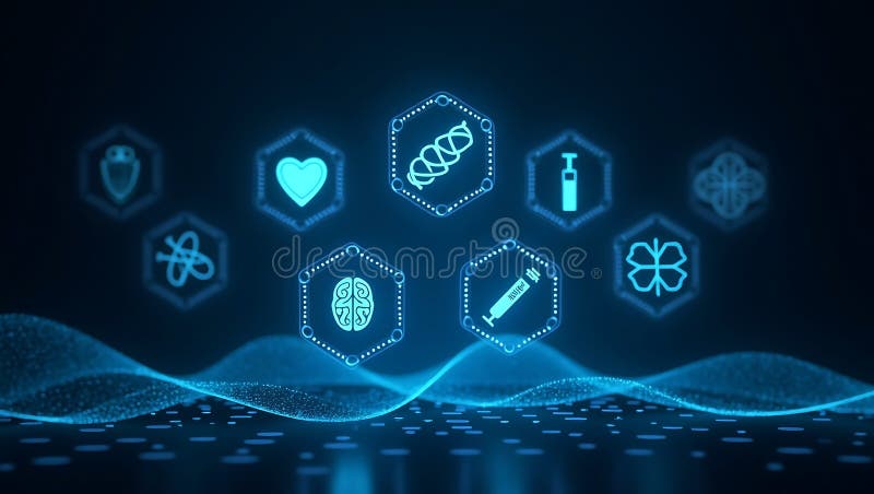 Abstract Medical Background – White & Light Blue Gradient with ...