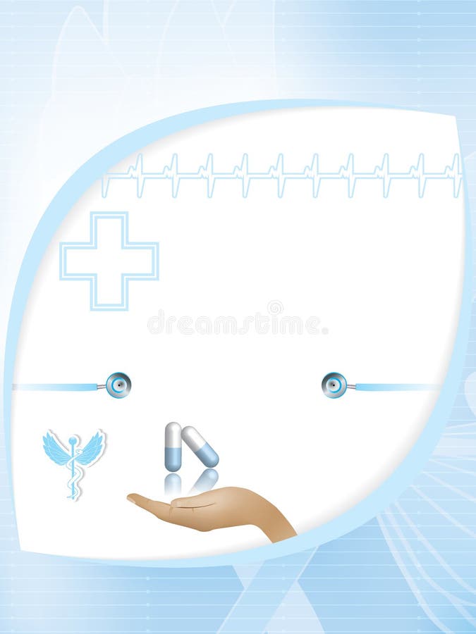Abstract Medical Design Template Stock Vector - Illustration of layout ...