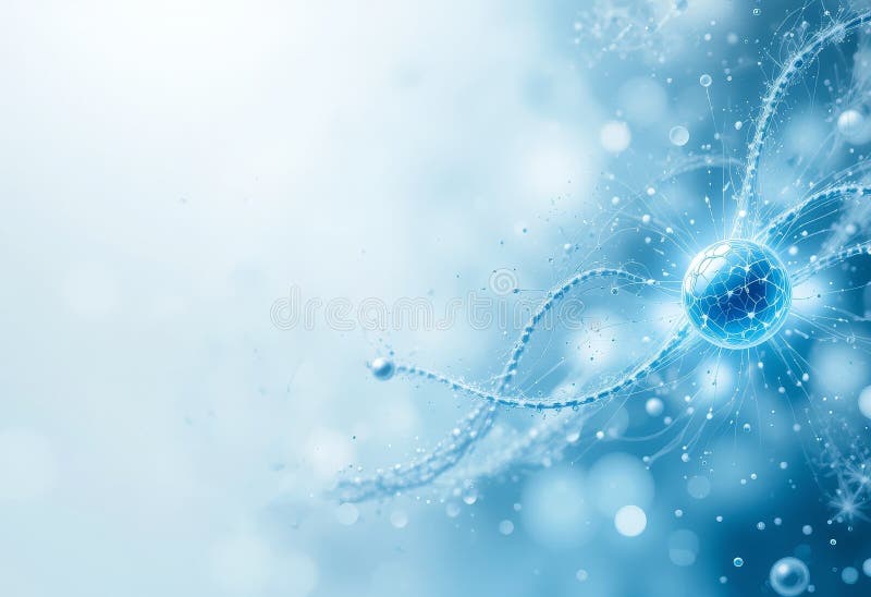 Abstract Medical Design with White and Light Blue Gradient. Stock ...