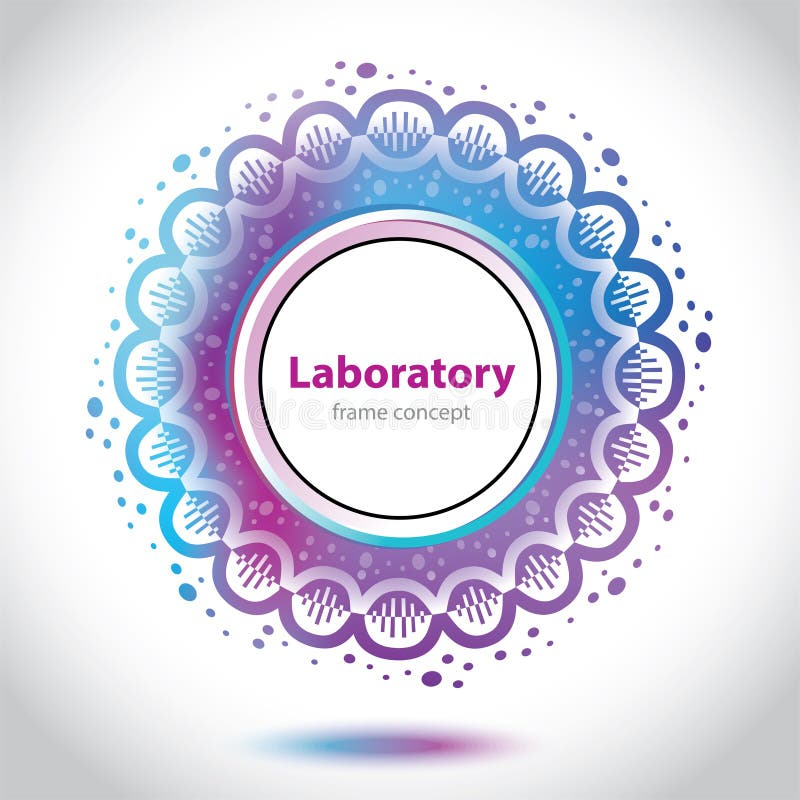 Abstract Violet-blue Laboratory Label Stock Vector - Illustration of ...