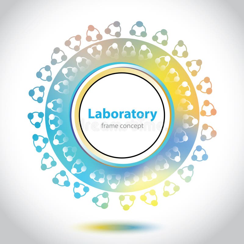 Abstract Medical Laboratory Emblem - Circle Element Stock Vector ...