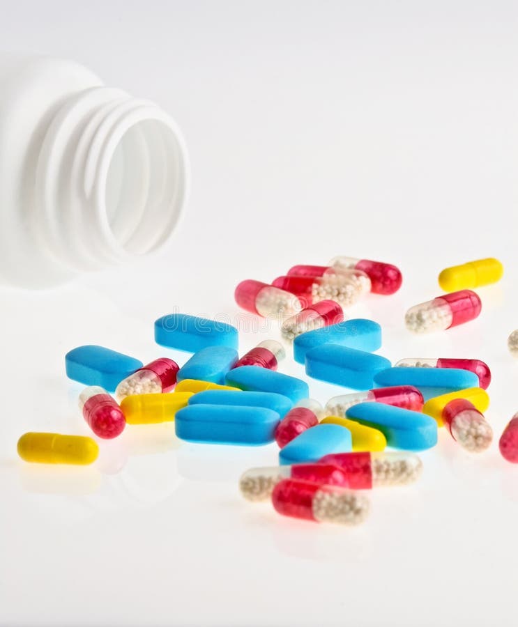 Abstract Medical Pills and Tablets Background Stock Image - Image of ...